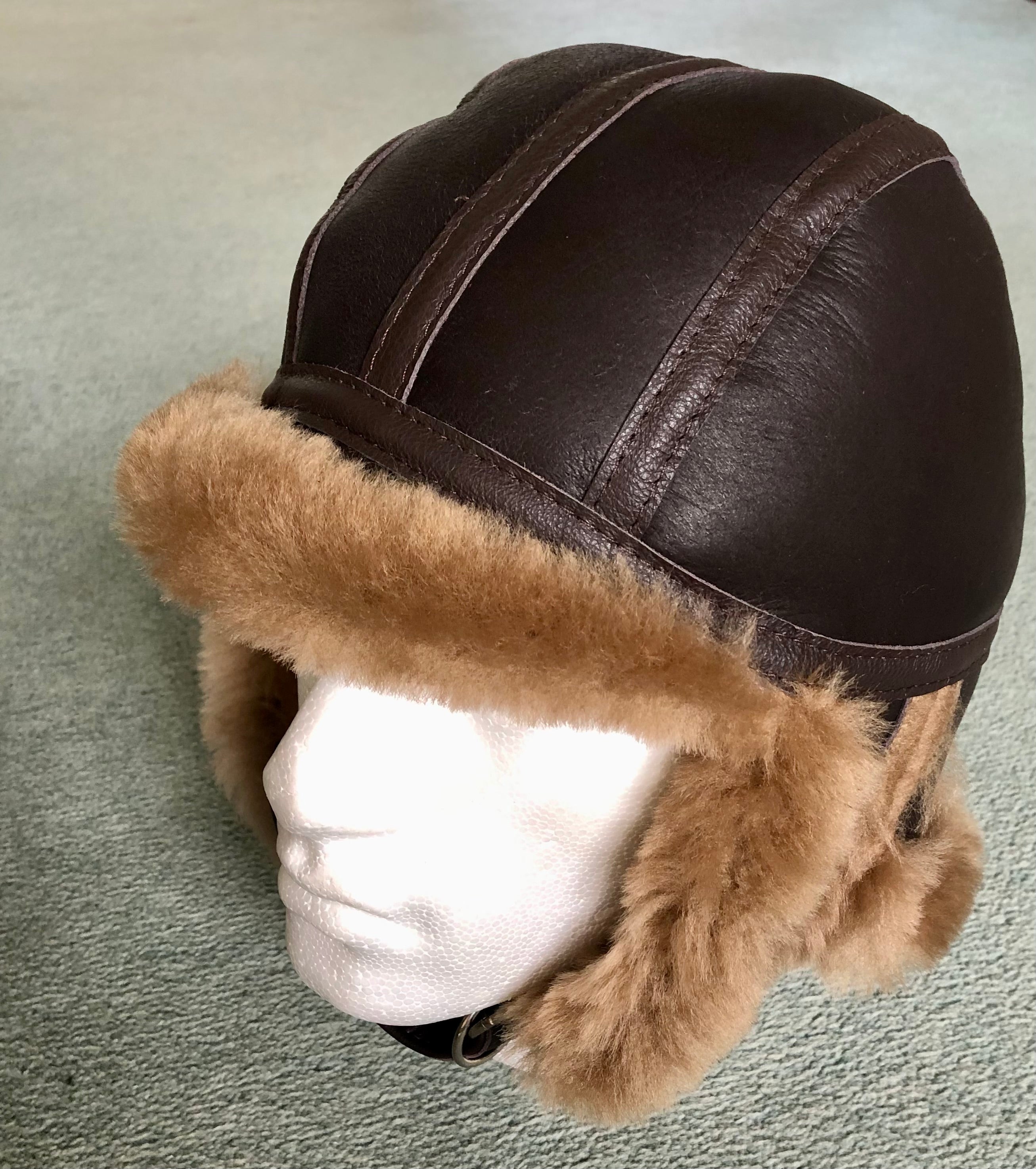 Sheepskin Helmets – Leather Driving Helmets