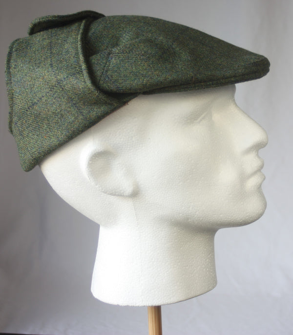 Bugatti Cap - Green with Blue Pattern – Leather Driving Helmets