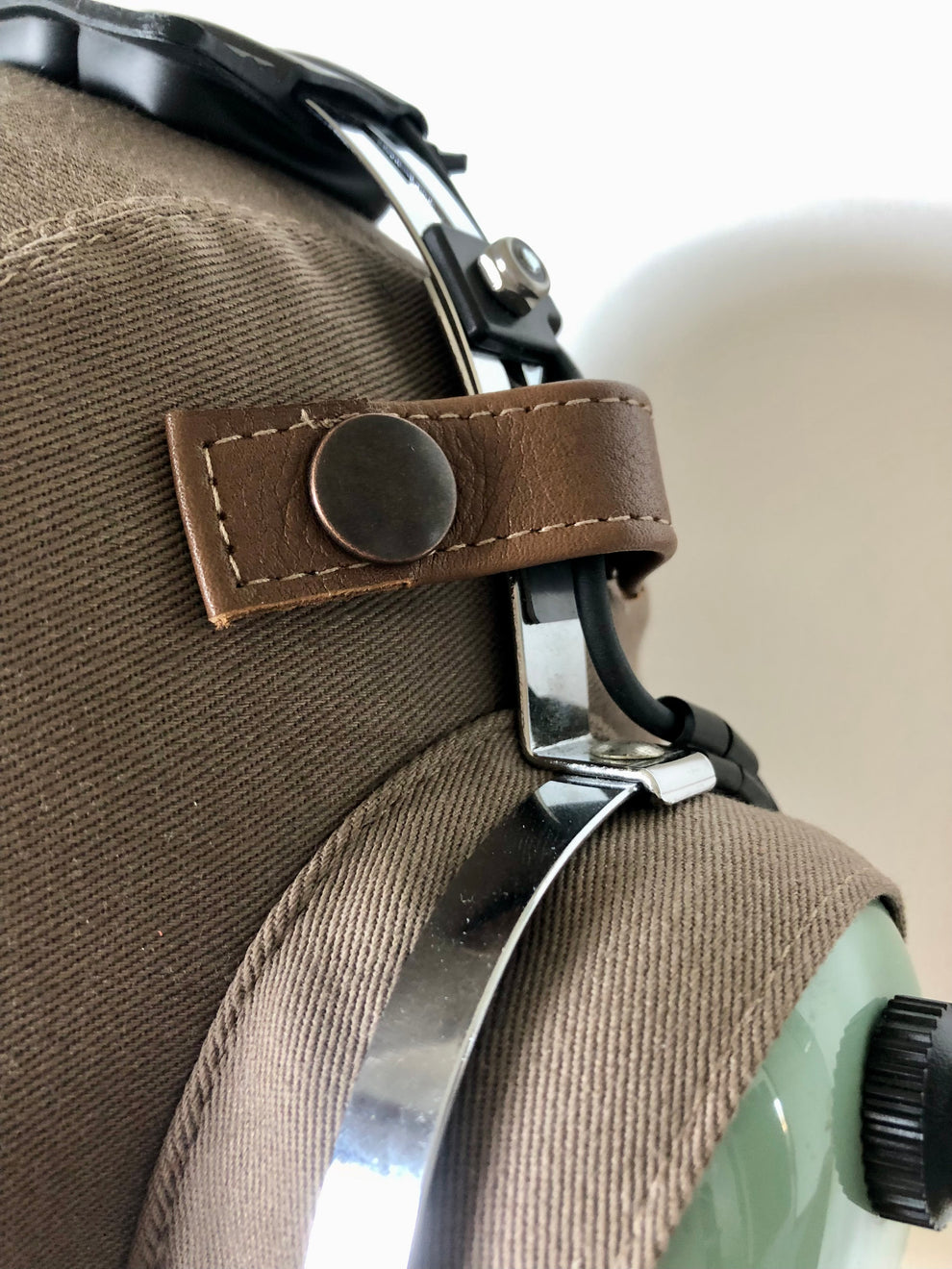 L13c Pilot Cloth David Clark Open Cockpit Helmet – Leather Driving Helmets