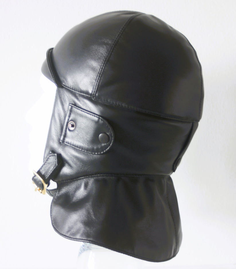 L4 Racing Helmet - Dark Brown – Leather Driving Helmets